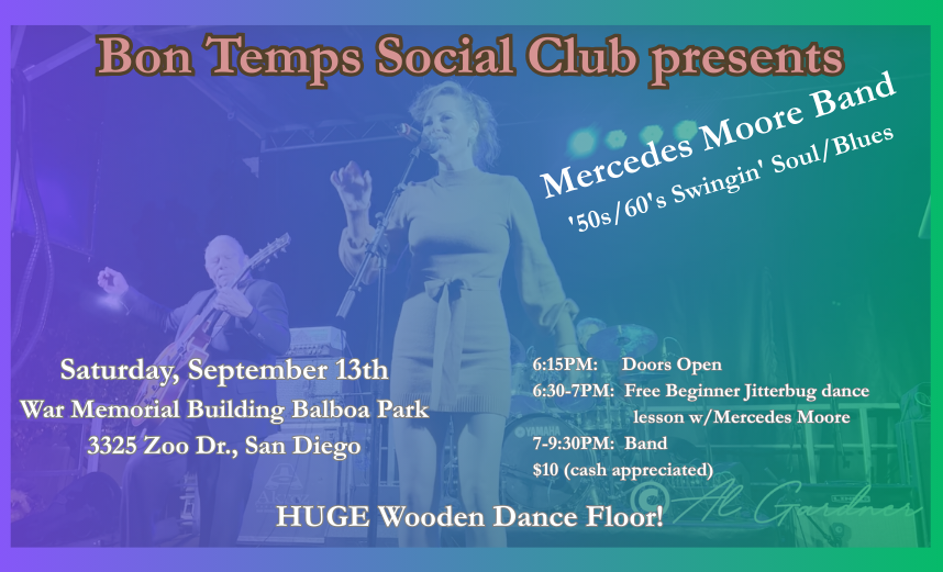 Mercedes Moore Band at our 2nd Saturday Dance - The Bon Temps Social ...
